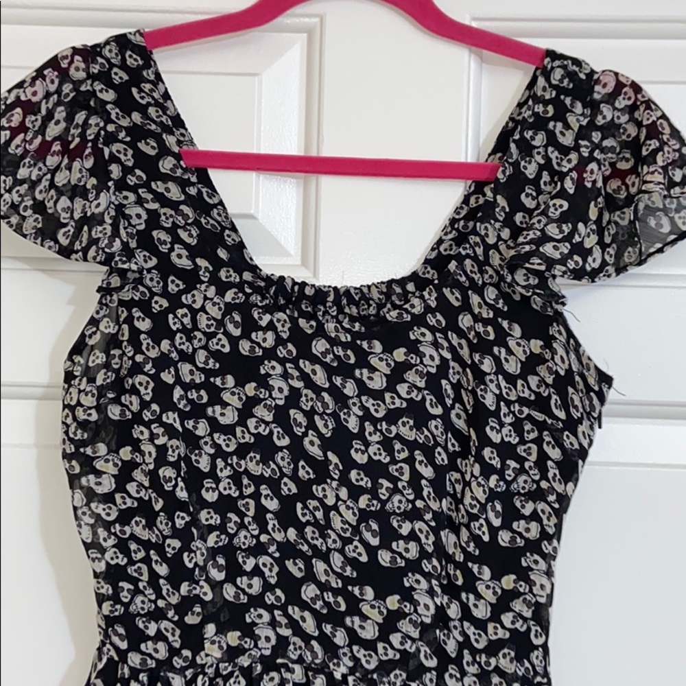 Skulls $Firm$ Royal Bones Dress W/Skulls Edgy Goth - … - Gem